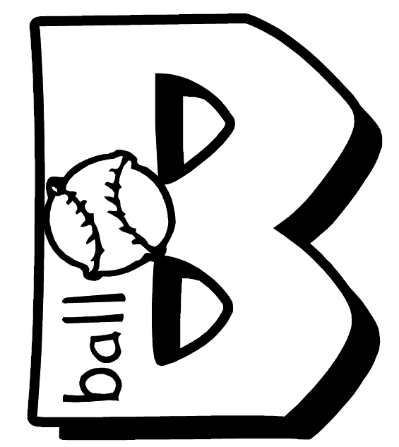 Letter B Coloring Page